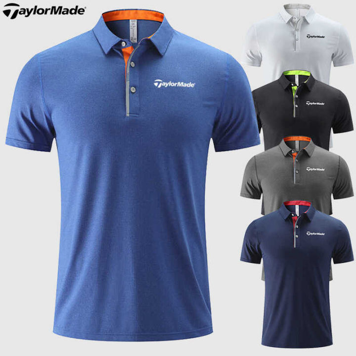 Taylormade Taylormade Golf POLO Shirt Men Ice Silk Quick-Drying Sports ...