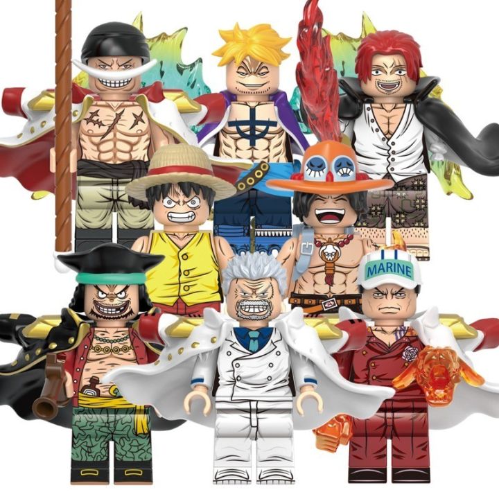One Piece Building Teach Kohza Doflamingo Enel Luffy Ace Sabo Blocks ...