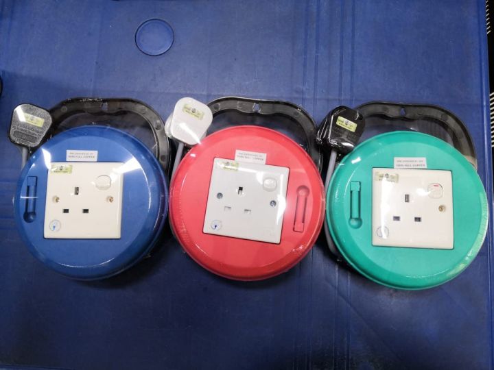 Extension Roller Box Cable Reel Portable Trailing Extention Socket ...