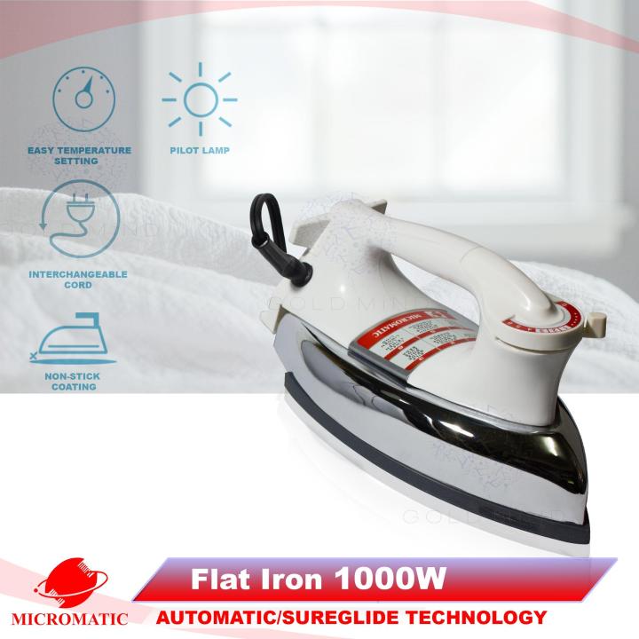Micromatic Flat Iron for Clothes Non Stick Coating plantsa ng damit ...