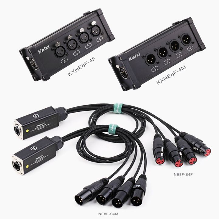 XLR Audio Snake 4 Channel 3 Pin Multi Network Breakout for Stage and ...