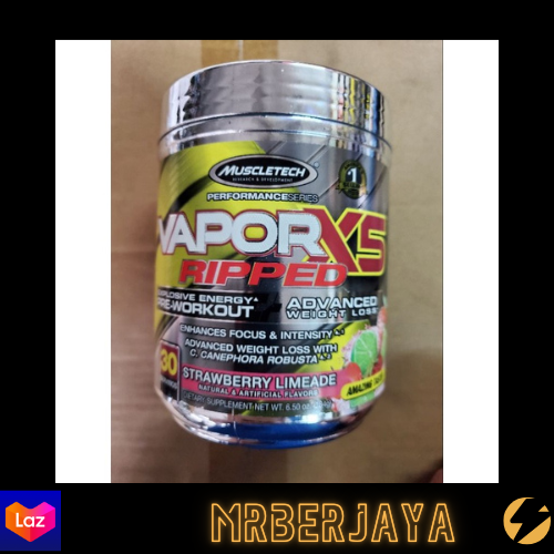 MuscleTech Vapor X5 Ripped Pre workout 30 Servings Preworkout | Lazada PH