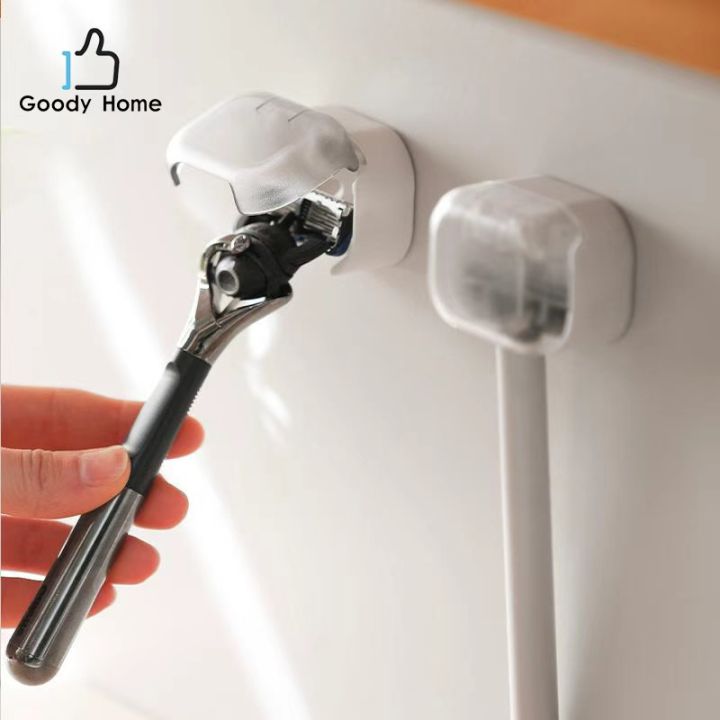 Goody Home ที่แขวนมีดโกน มีฝาครอบ กันฝุ่น มีสติ๊กเกอร์กาวให้สำหรับติด ...