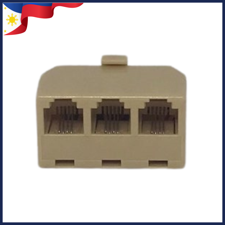 Sinag Electronical Devices 3 Way Phone Modular Jack Telephone Line ...