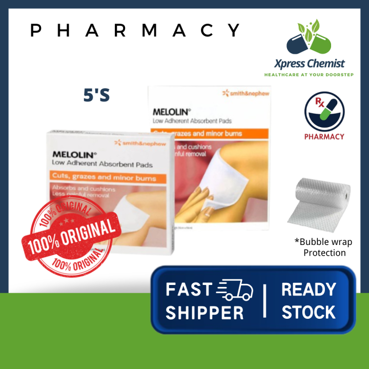 (5'S) SMITH & NEPHEW MELOLIN 5CM X 5CM | 10CM X 10CM LOW ADHERENT ...