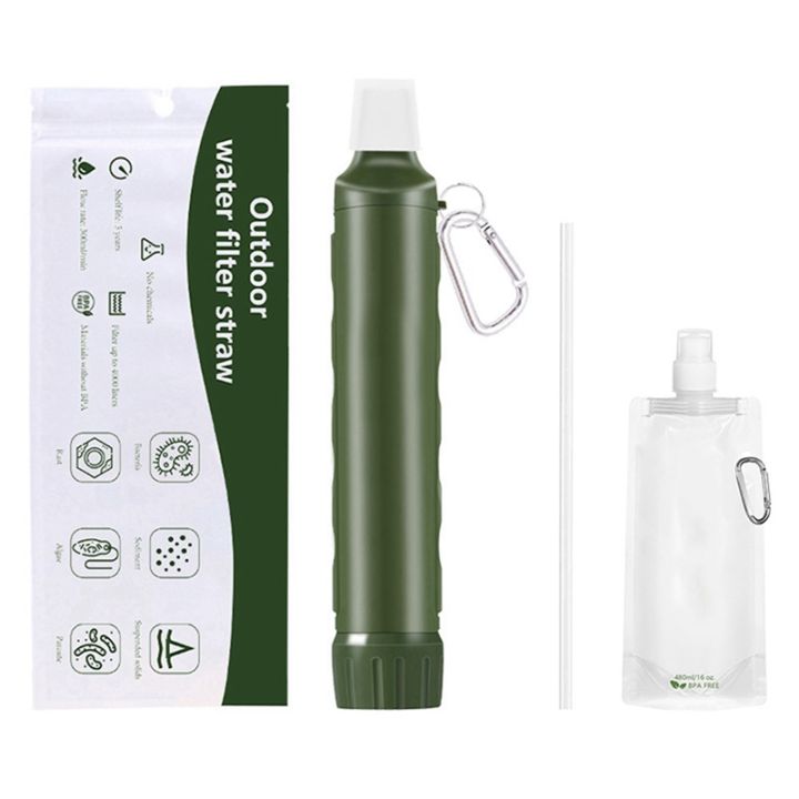 【Latest model】Portable Water Filter Straw Camping Purification Mini ...