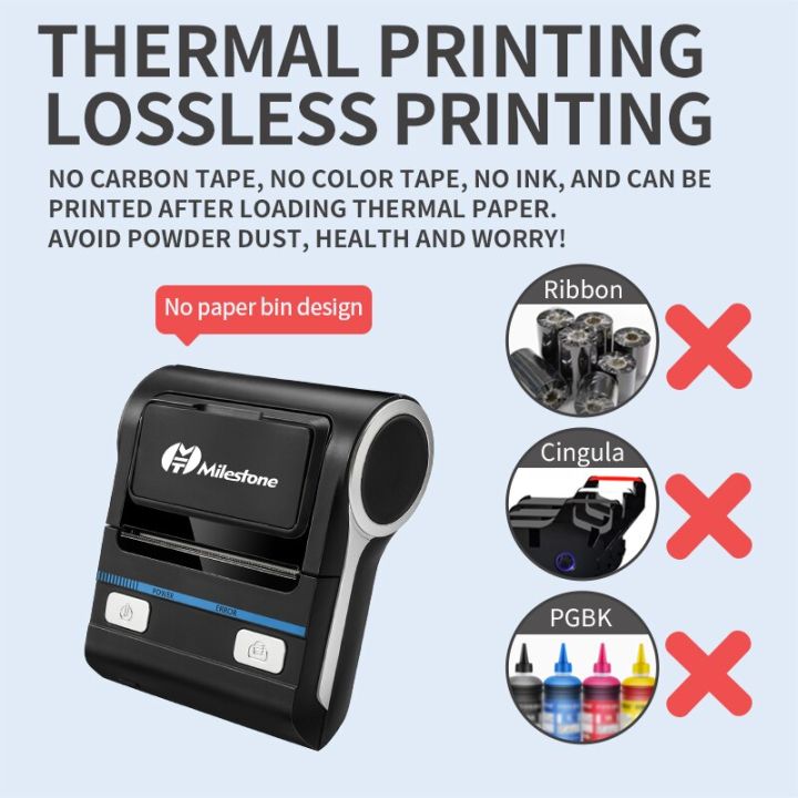 Bluetooth Receipt Printers Wireless Thermal Printer 80Mm Compatible ...