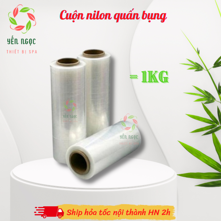Cuộn nilon quấn giảm béo | Màng nilon dùng trong giảm béo, phun săm, ủ ...