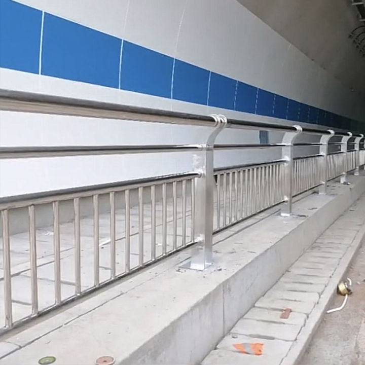 Custom-made bridge guardrail, river anti-collision barrier, stainless ...