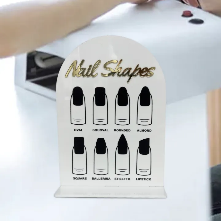 CCSoil Nail Tip Display Board Acrylic Manicure Display for Nail Salon ...