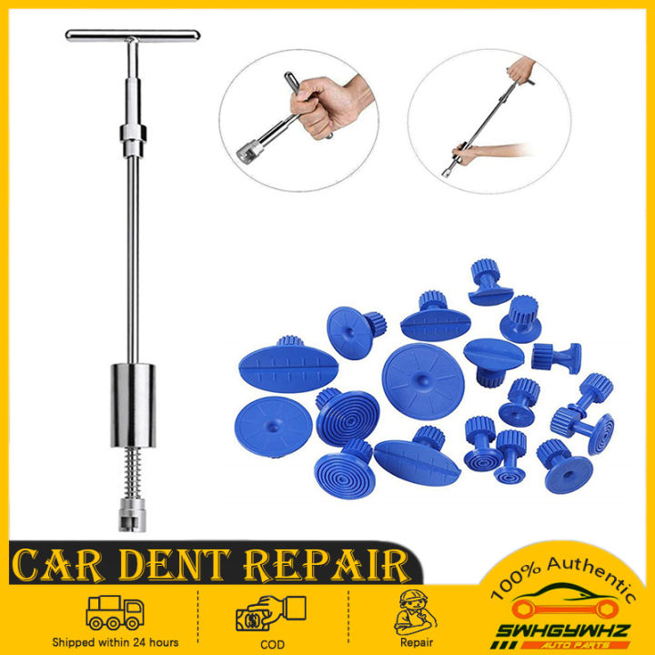Paintless Dent Repair Hail Removal T Bar Slide Hammer Glue Puller Tabs ...