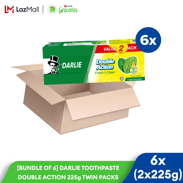 [Bundle Pack] DARLIE Double Action Fresh + Clean Strong Mint Toothpaste ...