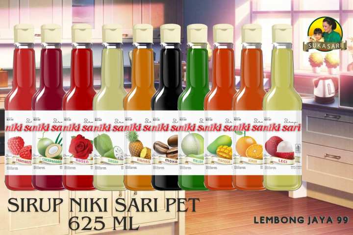 Sirup Nikisari Rasa Buah Kemasan PET 625 Ml (ASLI) HALAL Niki Sari ...