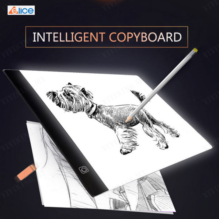 sunmi LED copying table A4 animation transparent writing table light ...