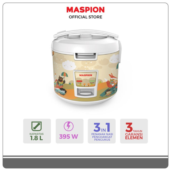 Maspion MSP Magic Cooker MRJ-1892 Rice Com / Rice Cooker 3in1 Penanak ...