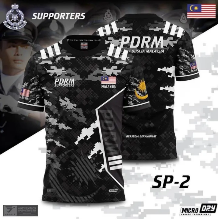 2024 Malaysia Pdrm Squad Supporters Sang Saka Biru Marin Jspt Polo ...