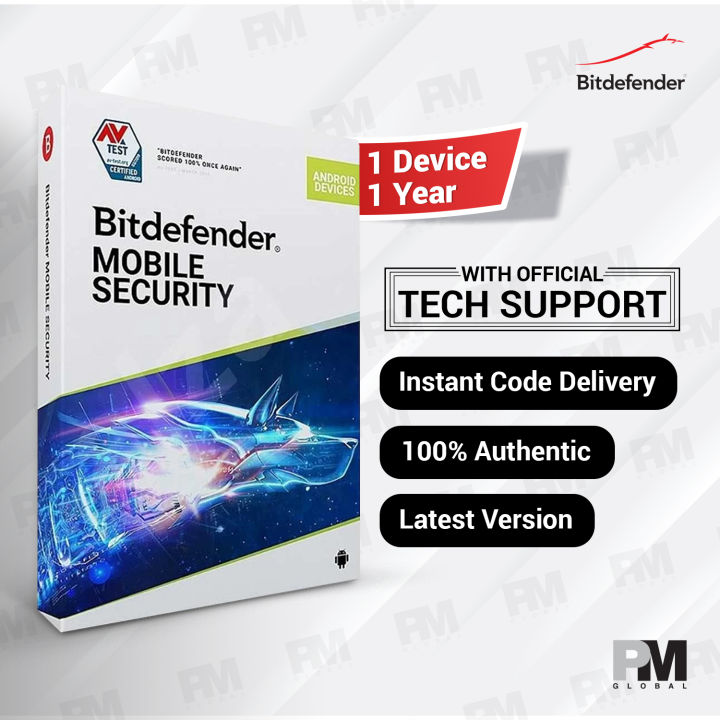 Bitdefender Mobile Security 1 Device 1 Year Antivirus 2025 | Lazada
