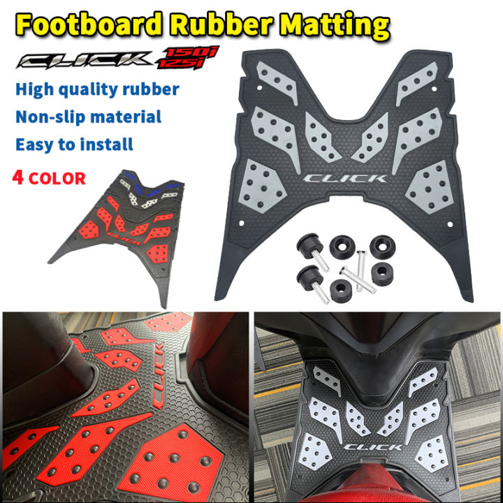 PMShop Honda Click 125i /150i Footboard Rubber Matting With Bolts For ...