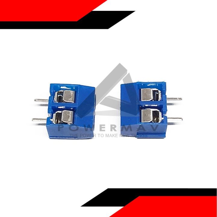 2pcs 2 pin terminal block blue 2pin terminal block KF301-2P KF301-5.0 ...