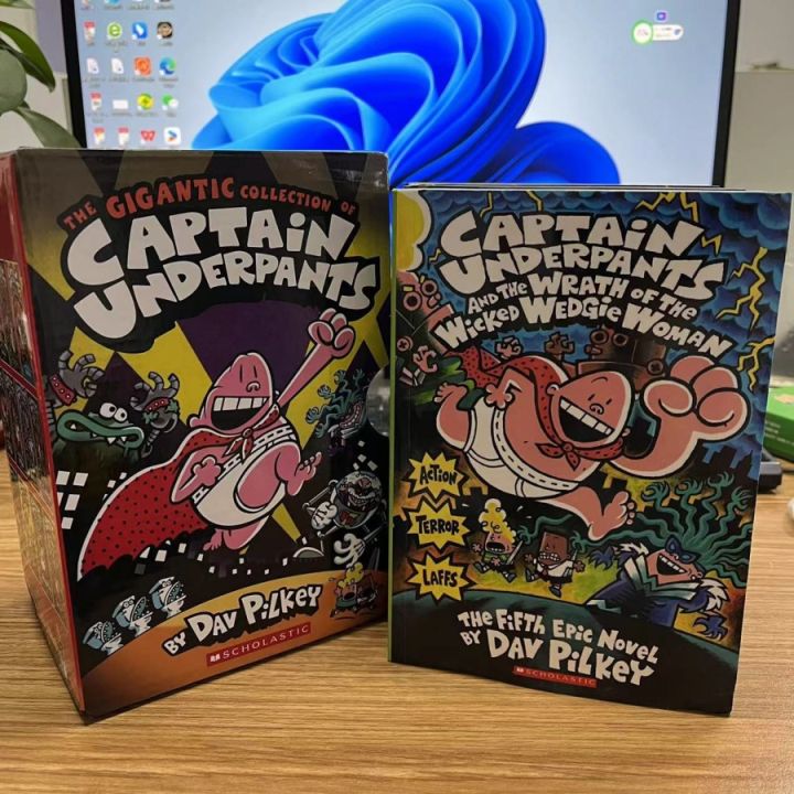 12 Books/set The Gigantic Collection of Captain Underpants By Dav ...