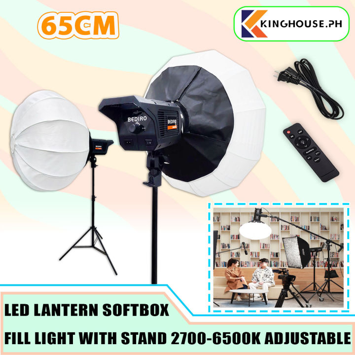 50*70cm Softbox Umbrella 2m Light Stand Photography Socket Studio Light ...