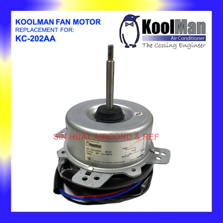 Koolman Outdoor Fan Motor KOOLMAN KC-202AA KC202AA Replacement Motor Outdoor Unit KOOLMEN ...