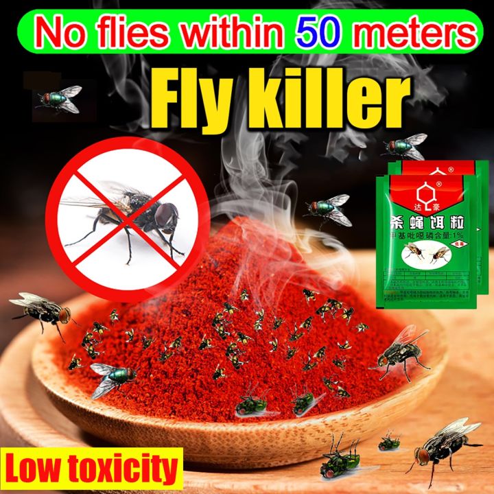 Fly Killing Bait Powder 100% Fly Killing Rate Quickly kill 10,000 flies ...