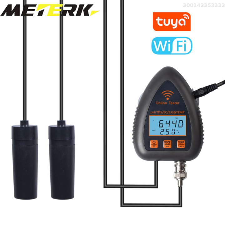 Meterk Tuya 5in1 Water Quality Online Monitor PH Total Dissolved Solids ...