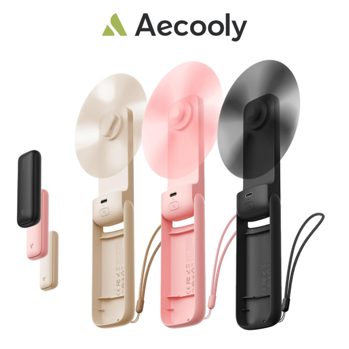 Aecooly Pocket 01 Foldable USB Handheld Fan | Slim & Portable Mini Fan ...