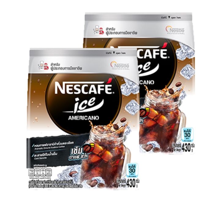Nescafe Ice Americano เนสกาแฟ ไอซ์ อเมริกาโน่ กาแฟปรุงสำเร็จ (ชงได้30 ...