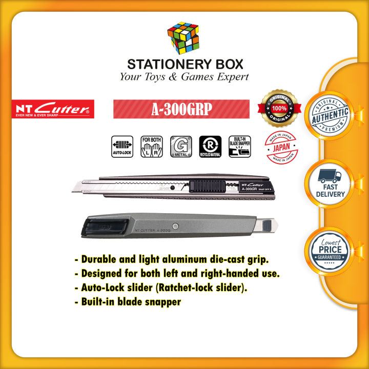 NT Cutter - A-300GRP - Metal A (100% Original - Made for Japan) | Lazada