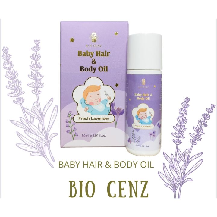 Bio Cenz Baby Hair & Body Oil Hair Booster Aroma - Fresh Lavender (30ml ...