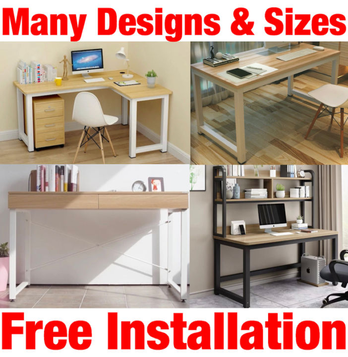 【SG】Study Table Computer Table PC Desk offic Desk 80/100/120/140/160 ...