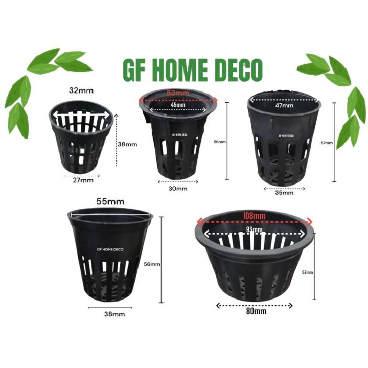 GFE Hydroponic NFT Hydro Mesh Net Pot for 2x4 Hidroponik/pasu kecil ...