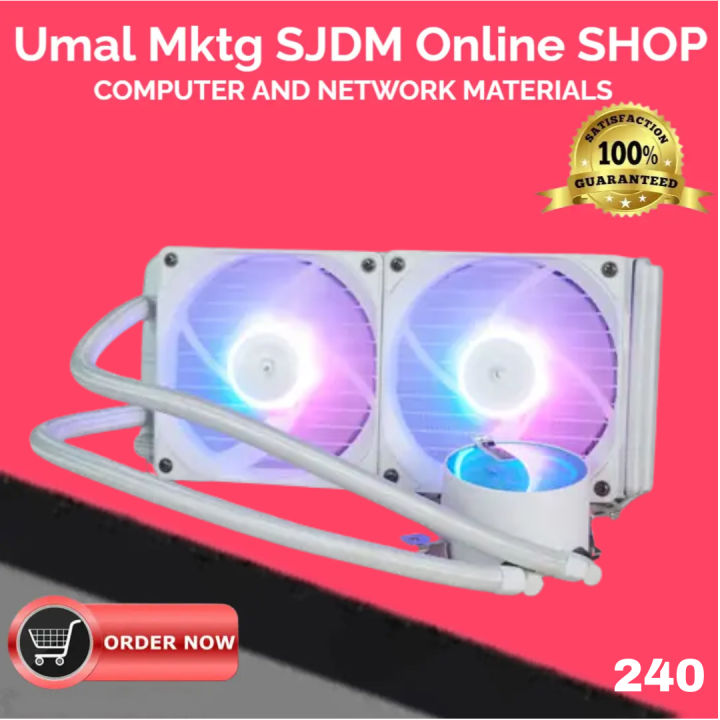 YGT LIQUID COOLER DF-240 CPU LIQUID COOLING FAN | ARGB AURA SYNC, SPEED FAN 800-1800 RPM ...