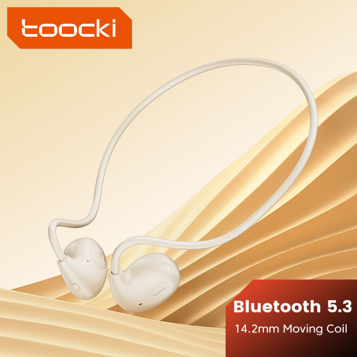 Toocki Wireless Headphones Bluetooth 5.3 Air Conduction Headphone Ear ...