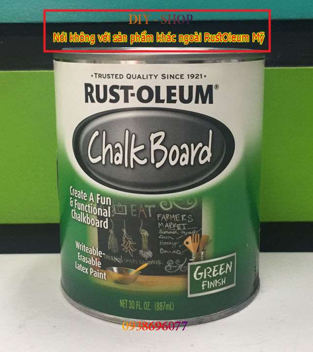Sơn Bảng Xanh – Chalkboard Paint Misc Green ( Sơn tạo hiệu ứng viết phấn màu xanh Cao Cấp đến từ ...