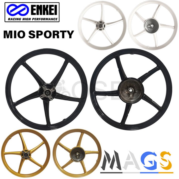 Enkei Mags 5 Spokes 522 Mags for Mio Sporty Mio Soulty 1.4x1.4x17 (pair ...