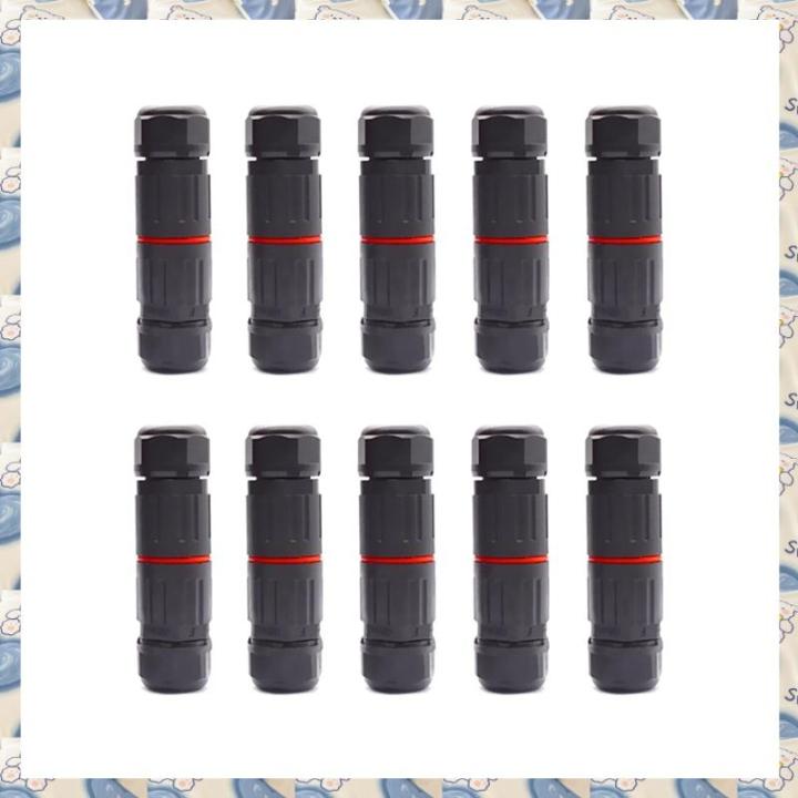 (CNJB) 10Pcs IP68 Waterproof Terminal Block 3 PIN Electrical Wire Cable ...