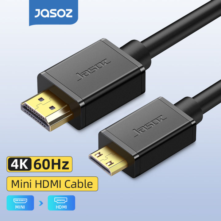 Jasoz สาย Mini HDMI to HDMI 4K 60Hz HDMI V2.0 Male to Male HDMI Adapter ...