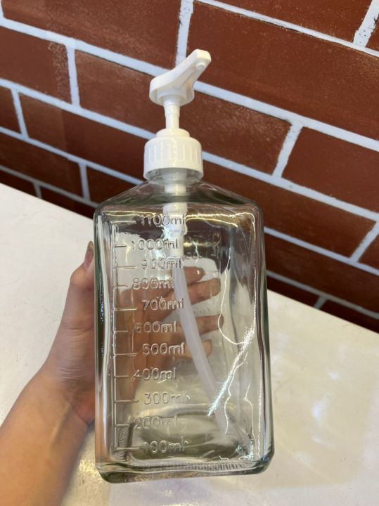 Glass Sugar Press Bottle 1100ml 糖压瓶 Botol Tekan Gula Kaca Bubble Tea ...