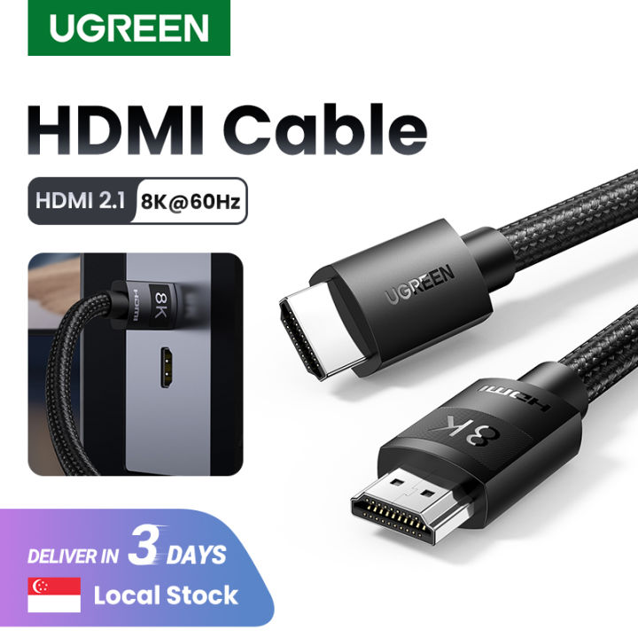UGREEN HDMI 2.0/2.1 HDMI Cable 4K/8K 48Gbps Ultra High Speed Cord ...