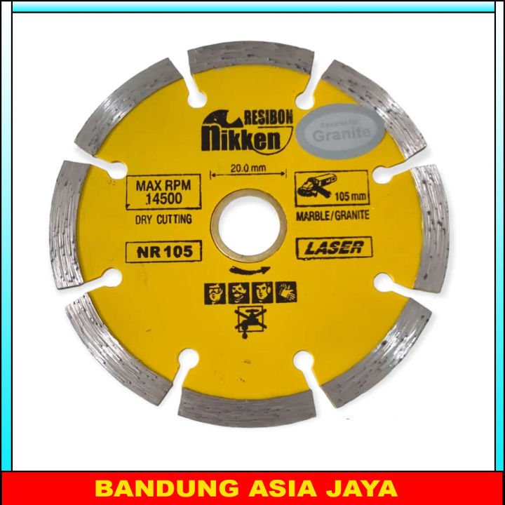 NIKKEN Diamond Wheel Dry NR 105 Resibon / Pisau Potong Keramik Batu ... NIKKEN Diamond Wheel Dry NR 105 Resibon / Pisau Potong Keramik Batu ...