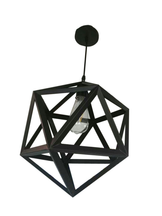 COT LED Droplight Polygon 350 1x E27 socket with hanging guard | Lazada PH