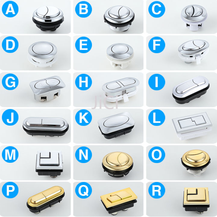 Toilet Bowl Flush Button, Round Square Rectangle Oval Universal Toilet ...