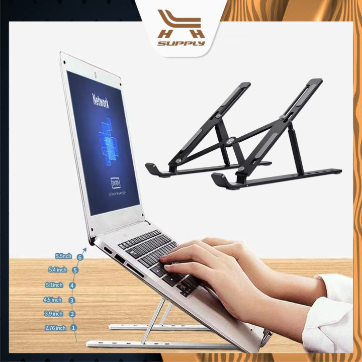 LH PVC Laptop Stand, Adjustable Portable Laptop Holder, Laptop Mount ...