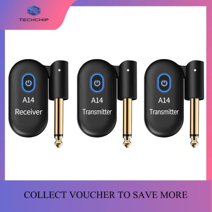 TECHCHIP-2-to-1 A14 Electric Guitar Wireless Transmitter Wireless ...