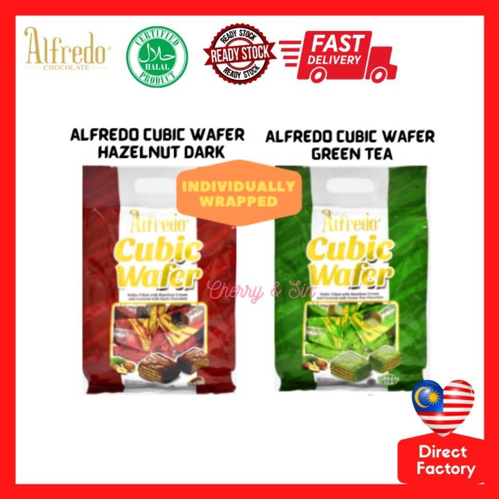[FREE SHIPPING ] Alfredo Cubic Wafer with Hazelnut Milk/ Dark/ Green ...