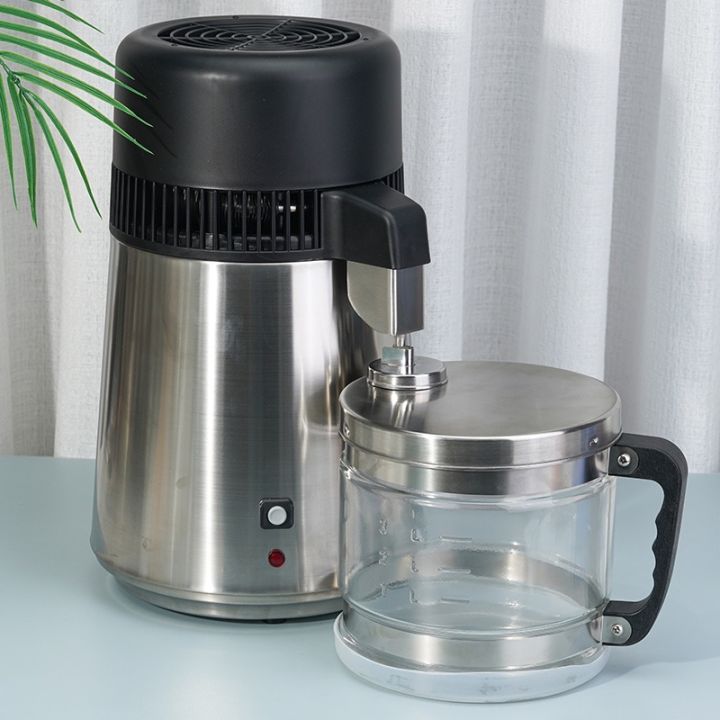 4L Water Distiller Pure Water Filter Stainless Steel Electric Water ...