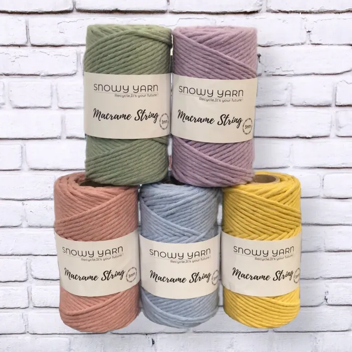 เชือกถัก ขนาด 3 mm Macrame String 250 g - MADE IN EU | Lazada.co.th